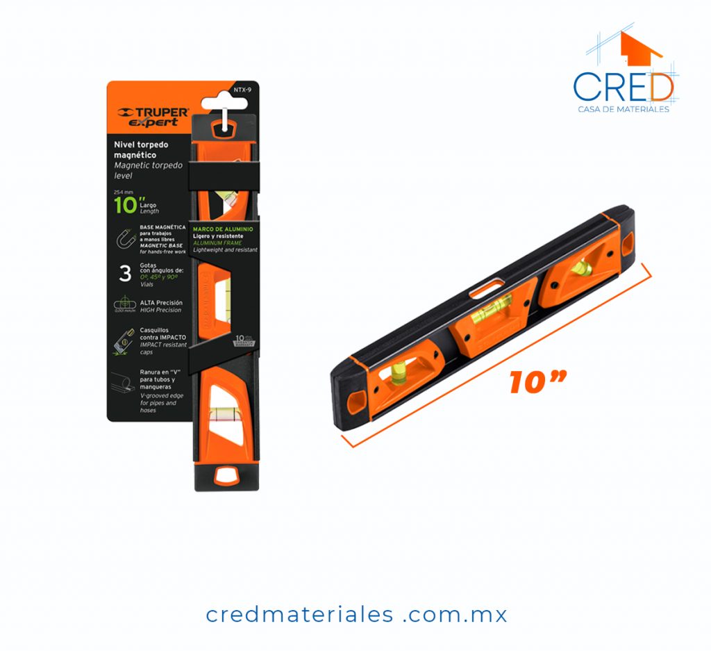 Flexómetro 5m, Guantes De Carnaza Y Nivelador 10, Truper Kit ...