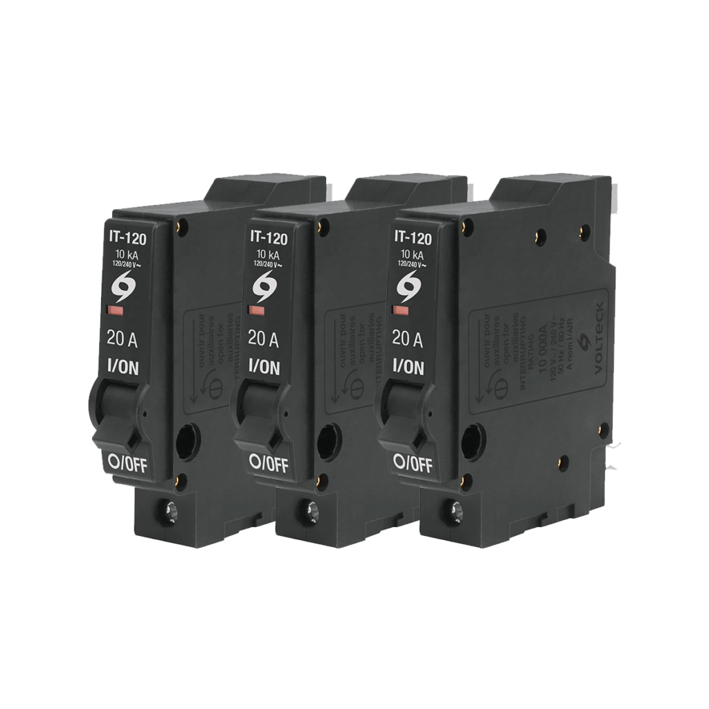 Interruptor termomagnético 1 polo 20 A marca Volteck - Materiales Cred